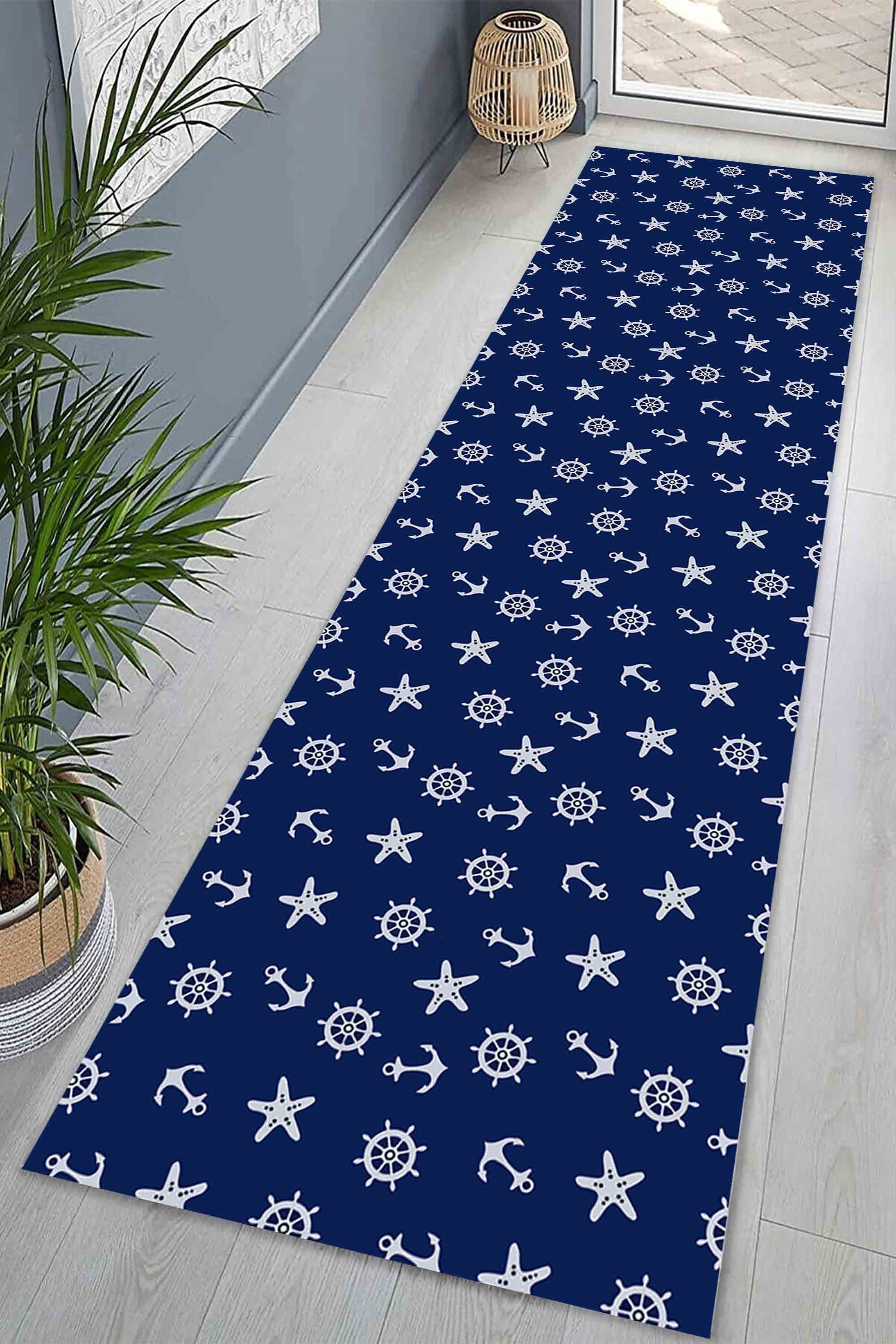 Office Decor Rug, Wall Hanging Rug, Blue Rug, Personalized Gifts ...