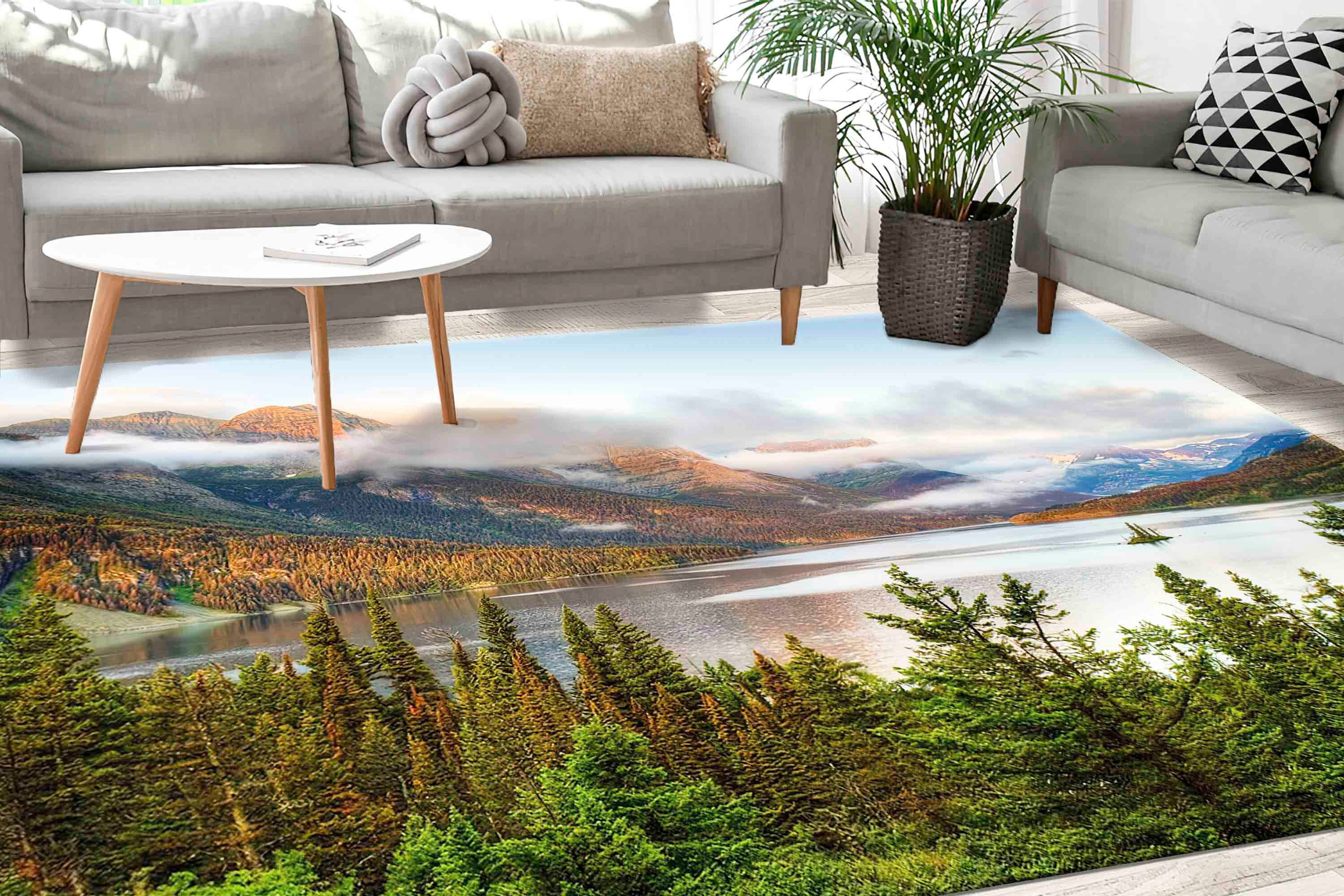 Office Decor Rugs, Wild Goose Island Rugs, Glacier National Park Rug ...