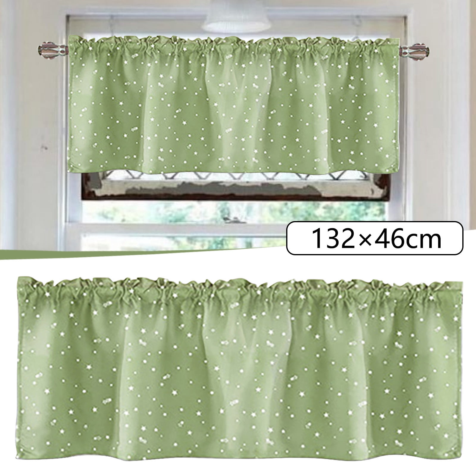 Office Decor Wall Decor Star Curtains Short Curtains Small Curtains Rod ...
