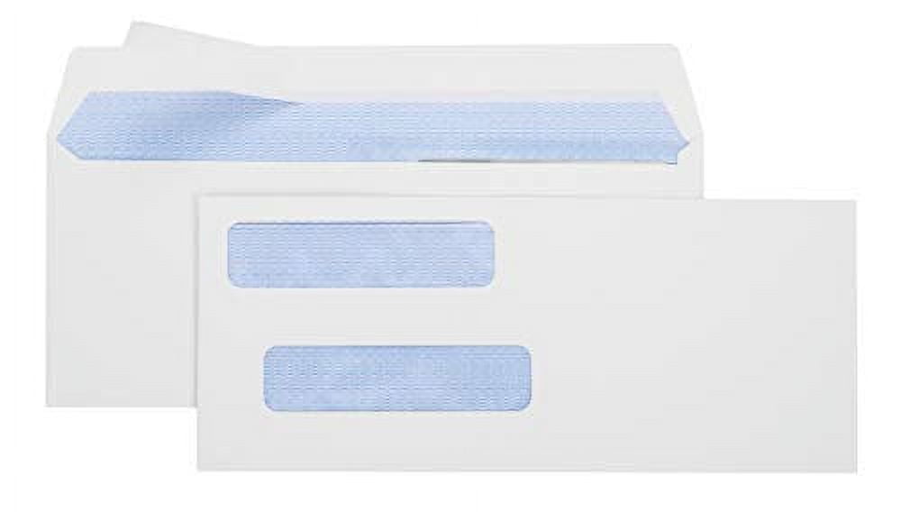 Office Deed 500 #8 Double Window Check Envelopes SELF SEAL , Adhesive ...