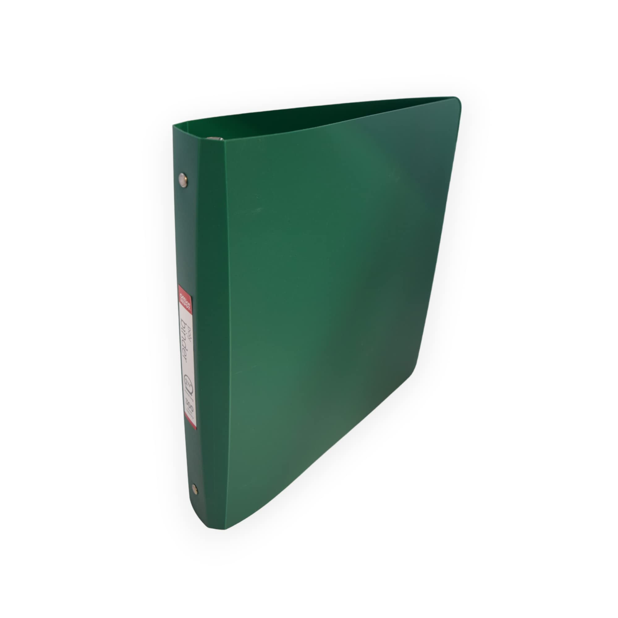 Office Depot 1.5" 3 Ring Flexible Binder, Green - Walmart.com