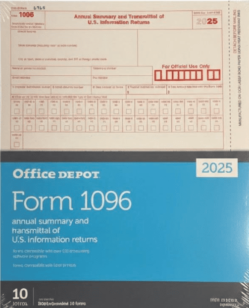 Office Depot 2025 Form 1096 Annual Summary & Transmittal of U.S ...