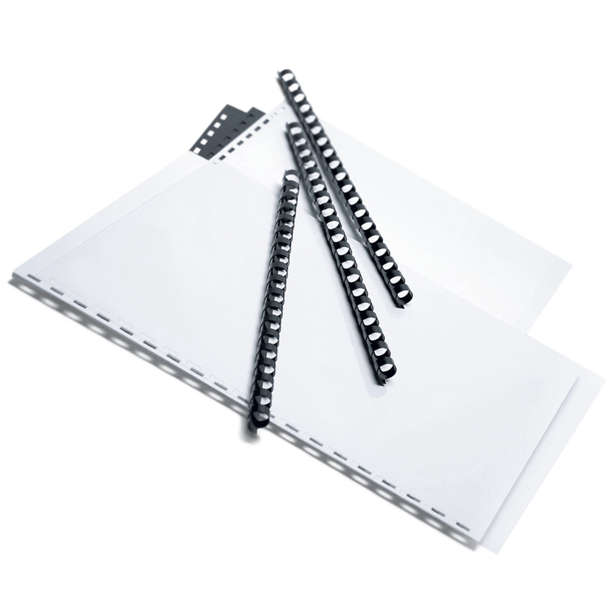 Office Depot® Brand 3/8" Binding Combs, 55-Sheet Capacity, Black, Pack ...