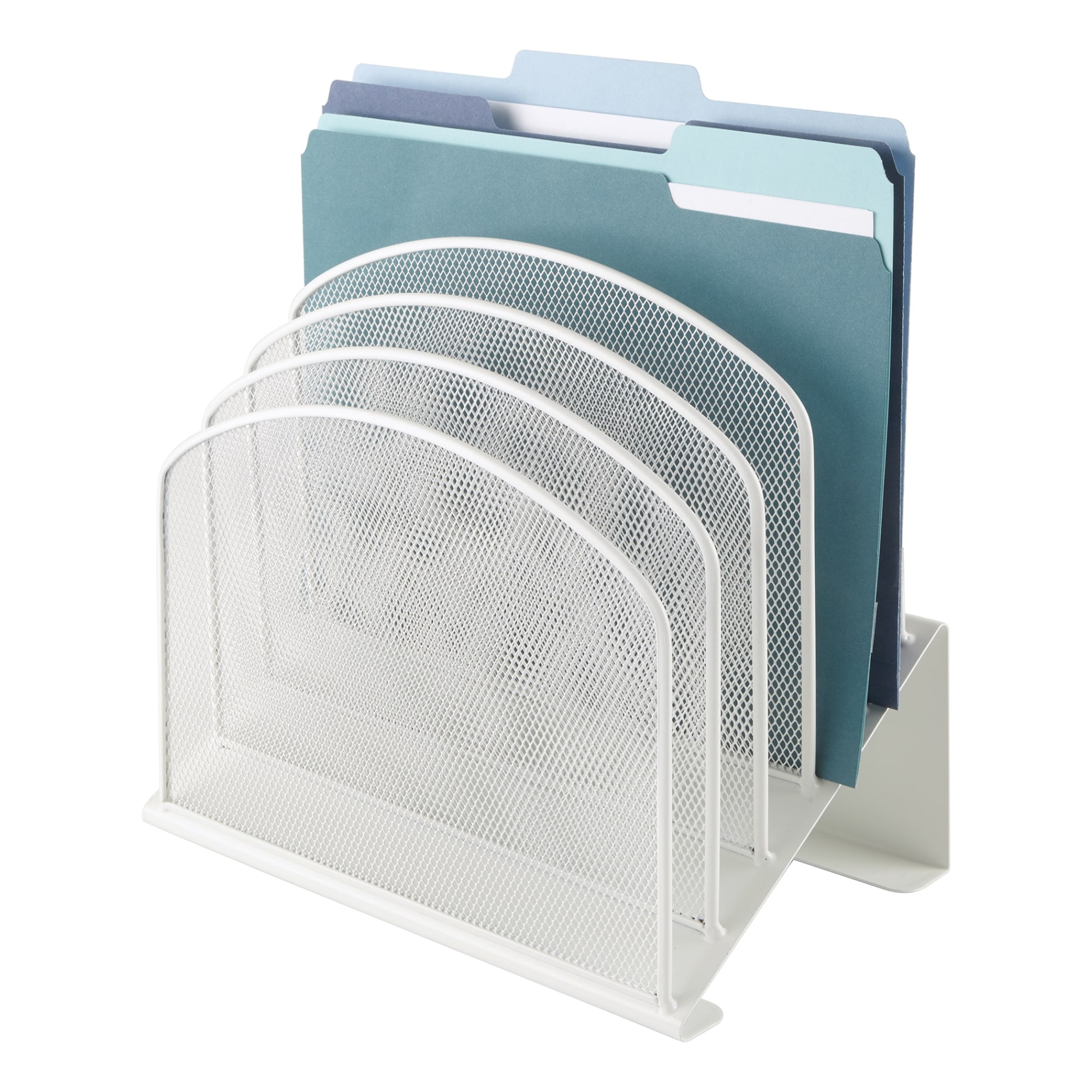 Office Depot® Brand 5-Compartment Mesh Incline Sorter, 11-3/4"H x 11-1/ ...