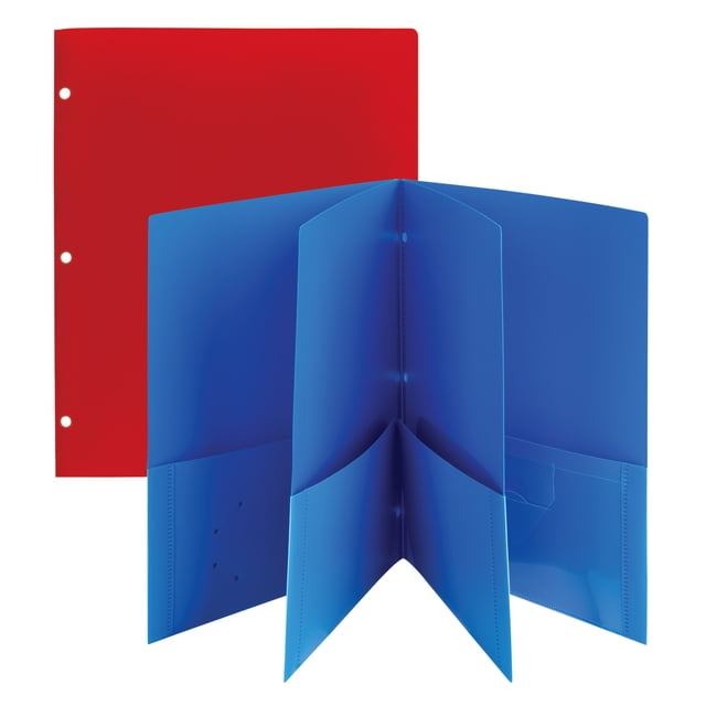 Office Depot® Brand 6-Pocket Poly Portfolios, 8 1/2" x 11", Assorted ...