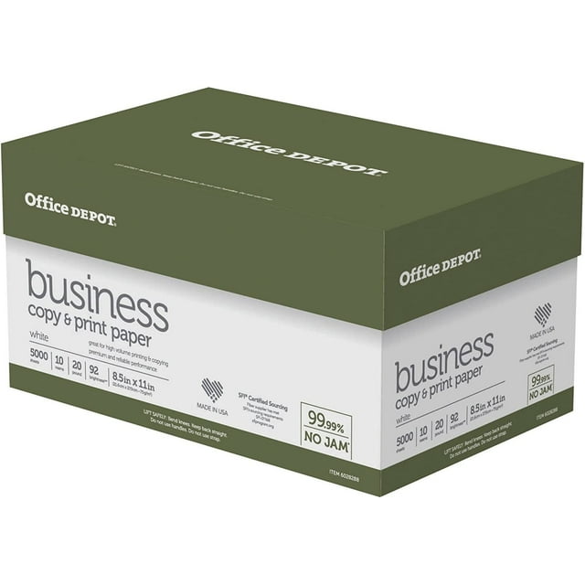 Office Depot Brand Business Multi-Purpose Printing & Copy Paper, 5000 ...
