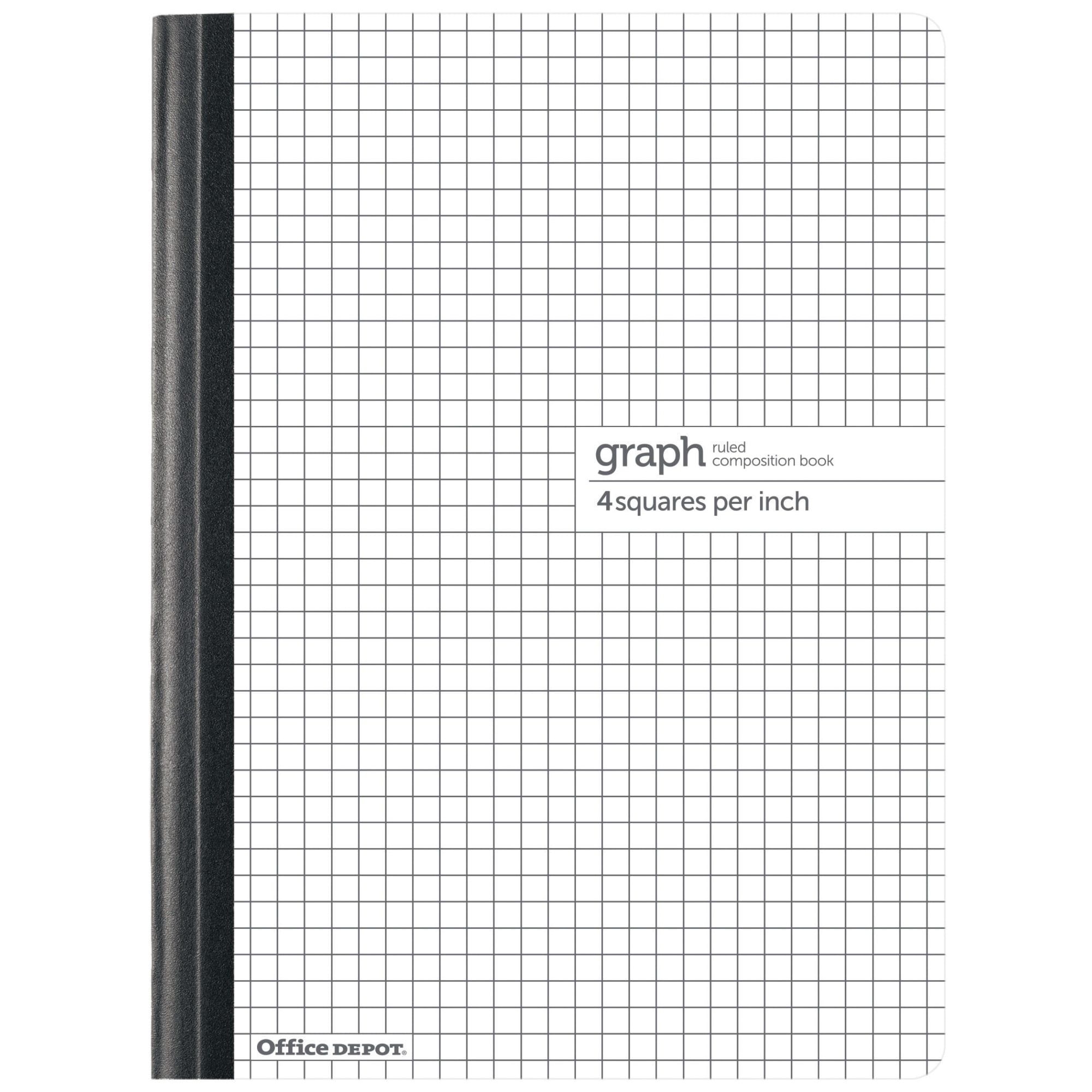 Office Depot® Brand Composition Book, 8-1/2" x 11", Quadrille Ruled, 80 ...