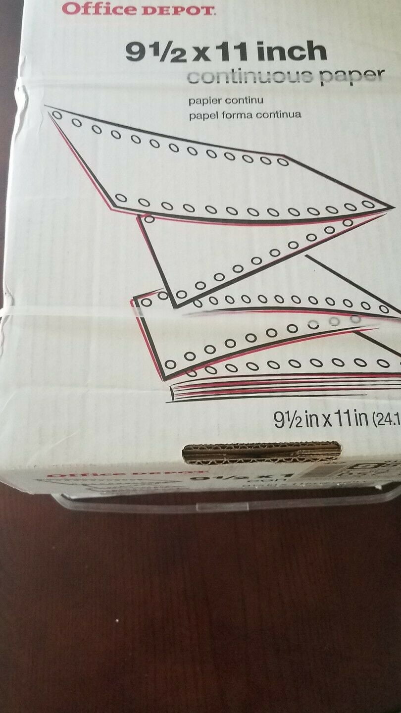 Office Depot Brand Computer Paper, 2-Part, Standard Perforation ...