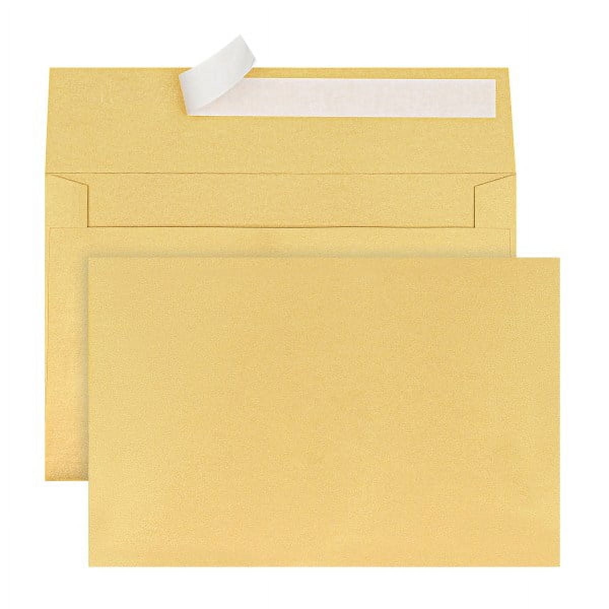Office Depot® Brand Greeting Card Envelopes, A9, Clean Seal, Gold Pearl ...