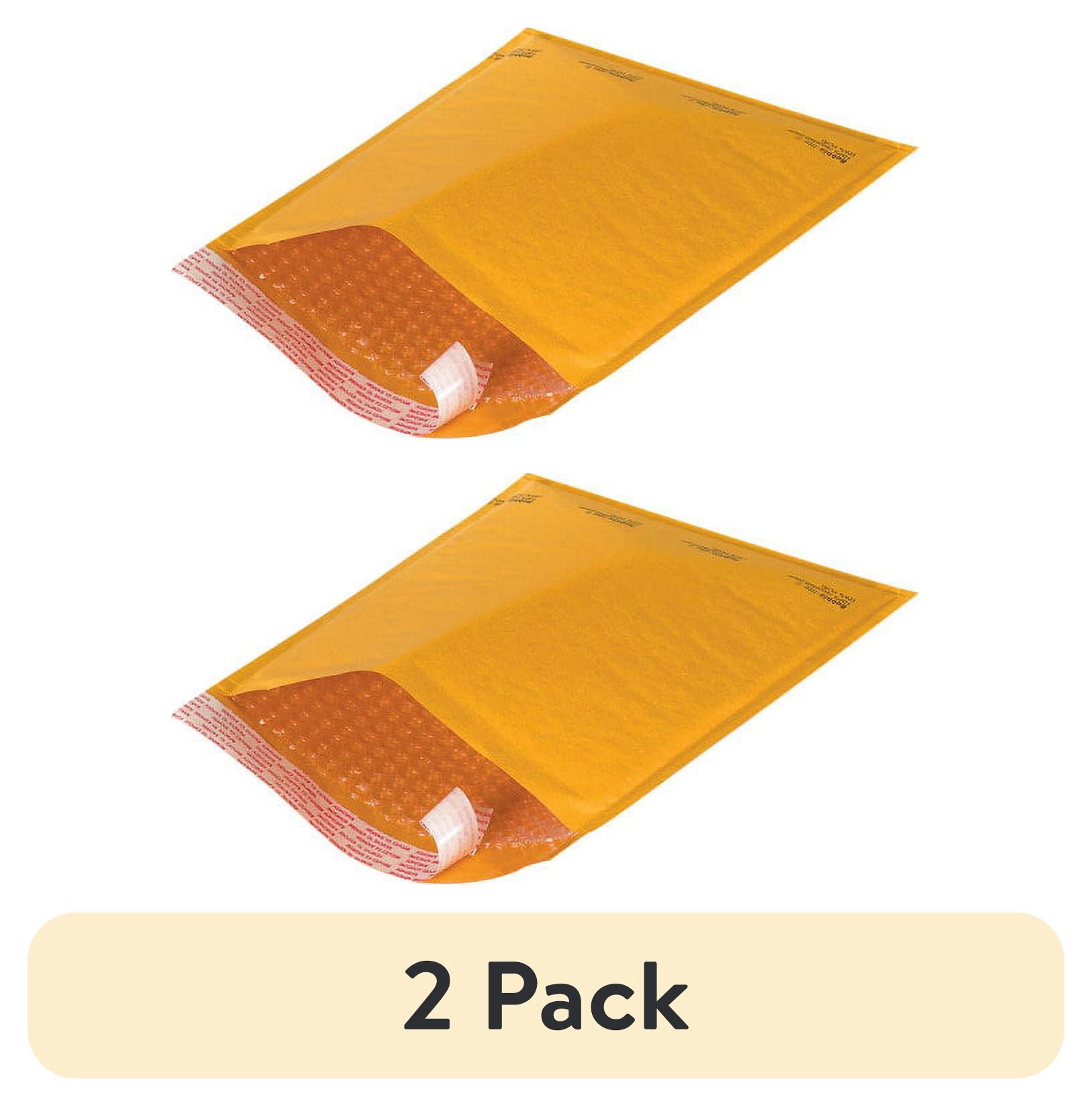 (2 pack) Office Depot® Brand Kraft Self-Seal Bubble Mailers, #000, 4" x ...