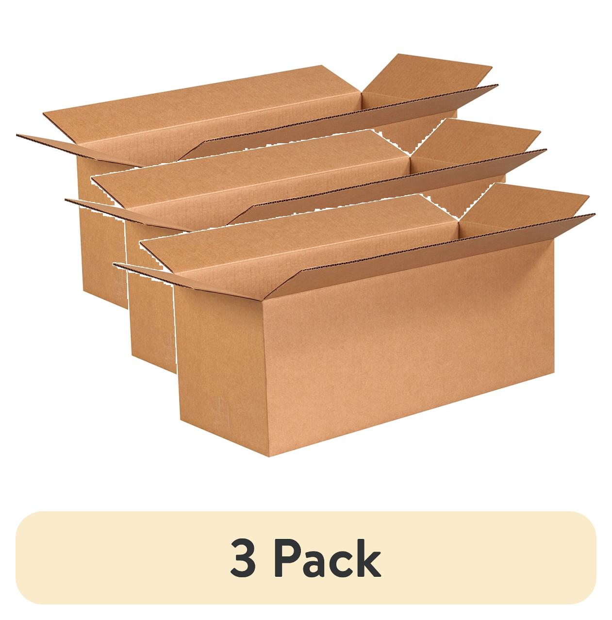 (3 pack) Office Depot® Brand Long Corrugated Boxes, 24" x 9" x 9 ...