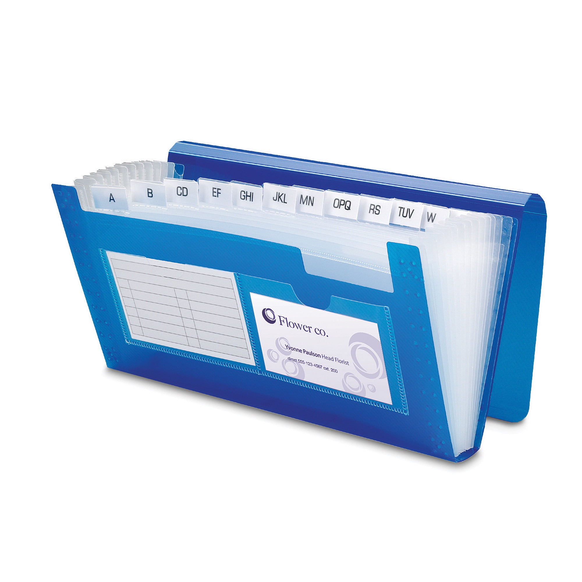 Office Depot® Brand Poly 13-Pocket File, Check Size, Blue - Walmart.com