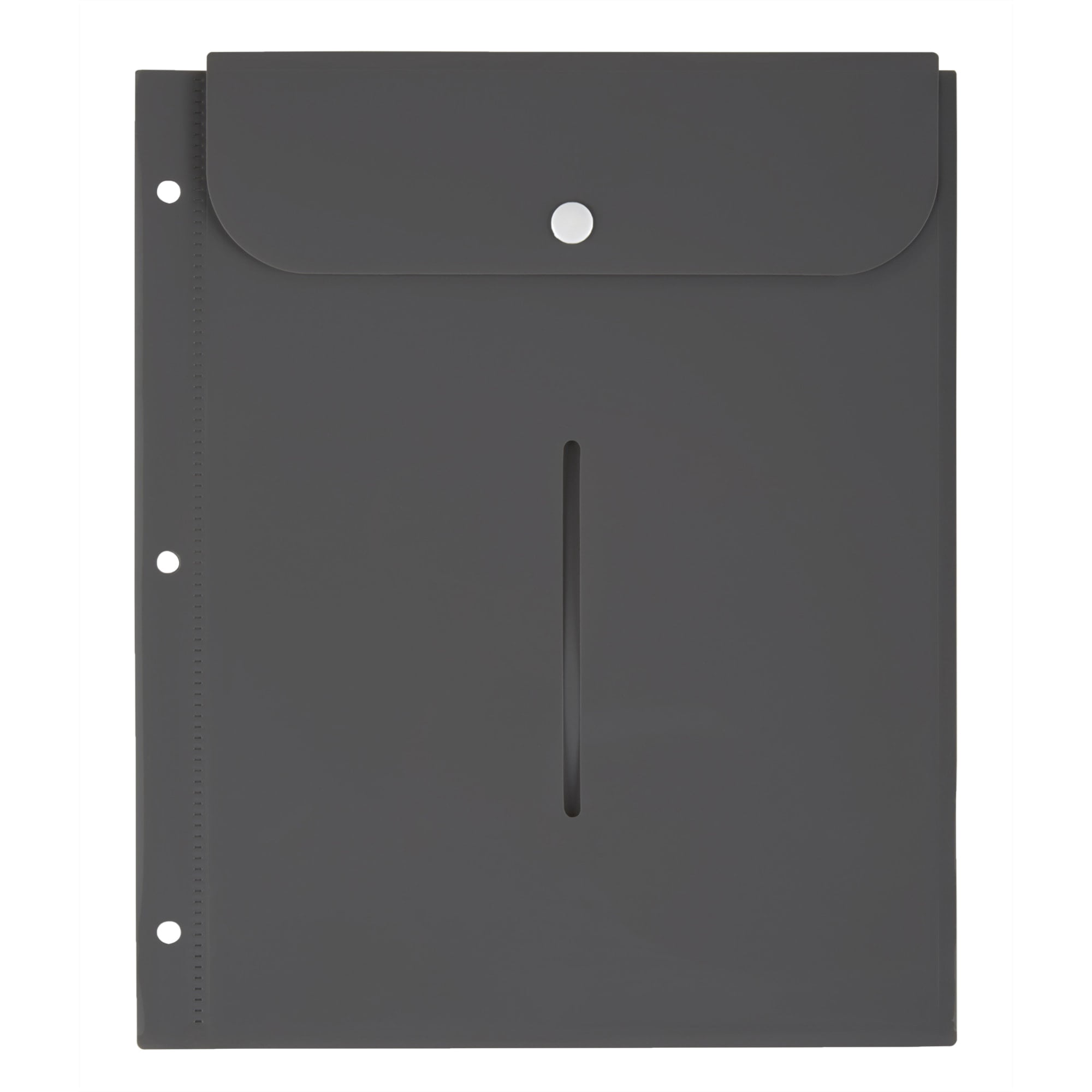 Office Depot® Brand Poly Binder Pocket, 8-1/2" x 11", 100-Sheet, Gray ...