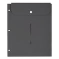Office Depot® Brand Poly Binder Pocket, 8-1/2" x 11", 100-Sheet, Gray ...
