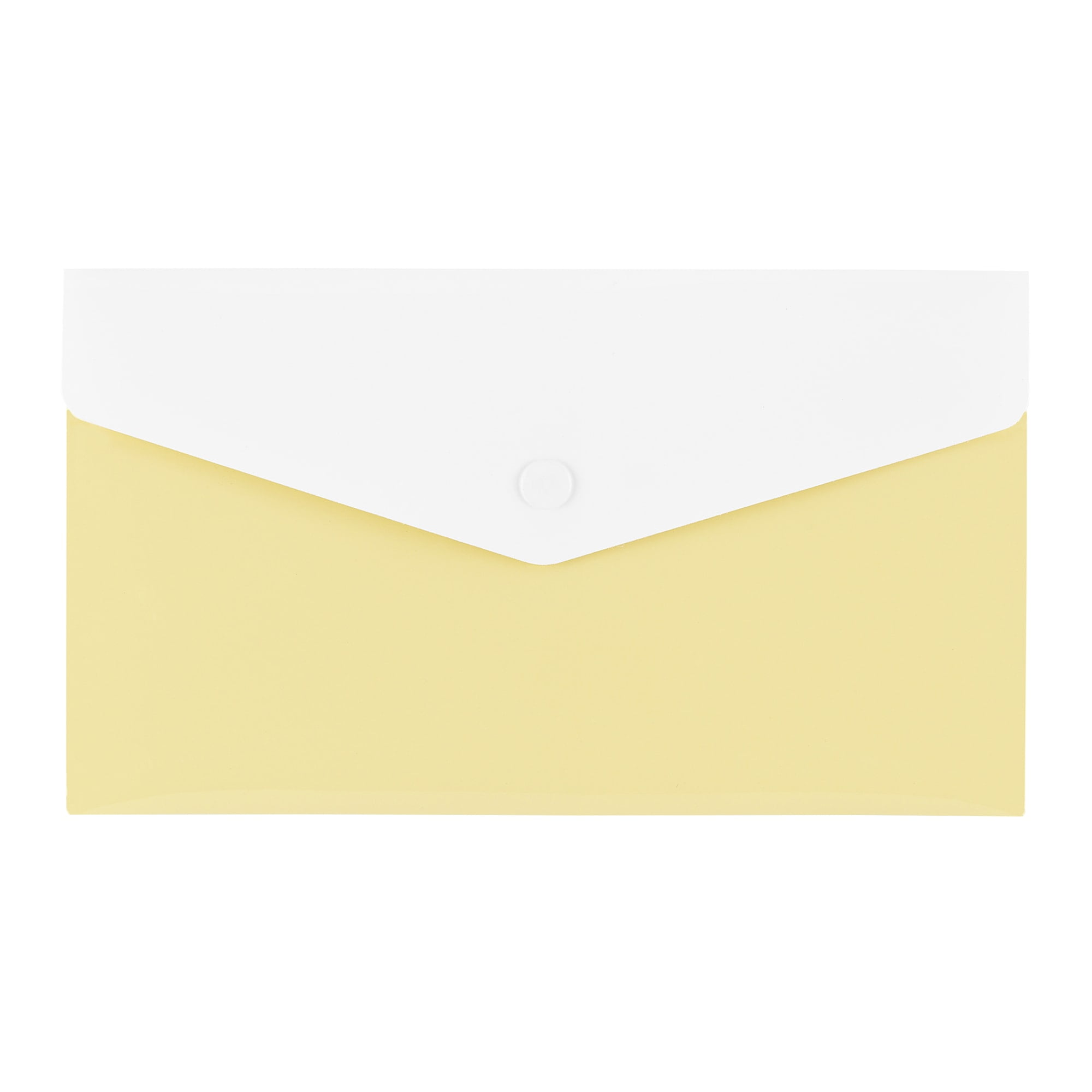 Office Depot® Brand Poly Envelope, 2" Expansion, Check Size, Yellow ...