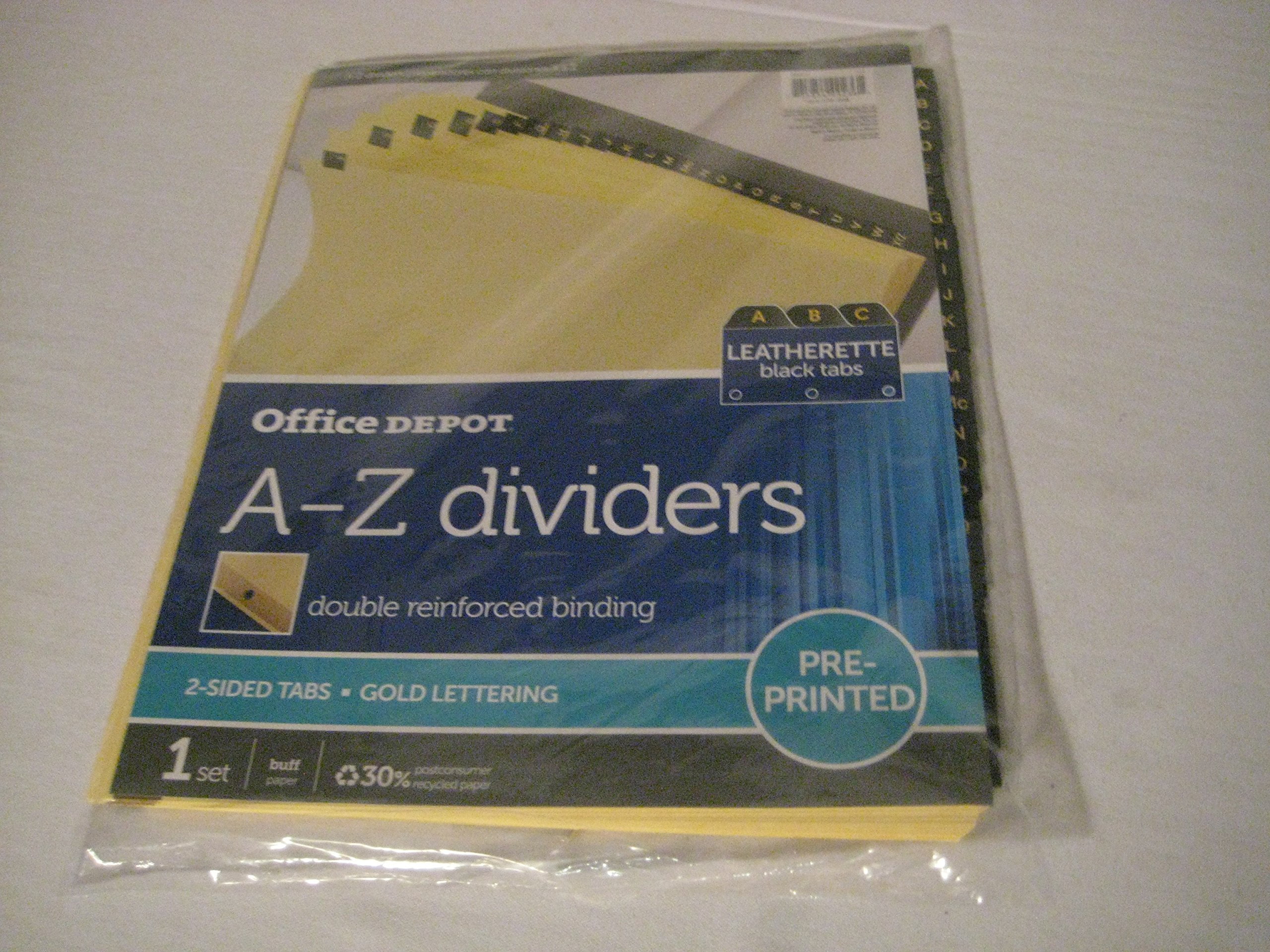 Office Depot Brand Preprinted Tab Dividers, Alphabetical (1 pack ...