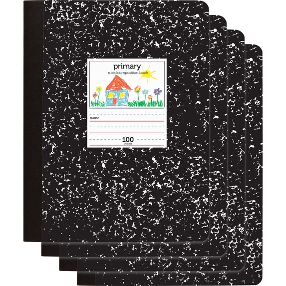 "Office Depot Brand Primary Composition Books, 7-1/2"" x 9-3/4"", Half ...