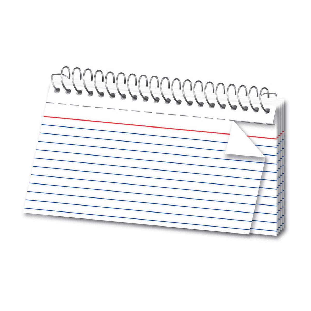 Office Depot® Brand Spiral Ruled Index Cards, 3" x 5", White, Pack Of ...