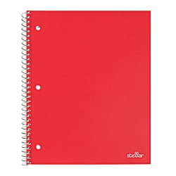 Office Depot® Brand Stellar Poly Notebook, 8" x 10 1/2", 1 Subject ...