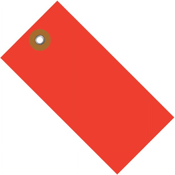 Office Depot® Brand Tyvek® Shipping Tags, 5 1/4" x 2 5/8", Red, Case Of ...