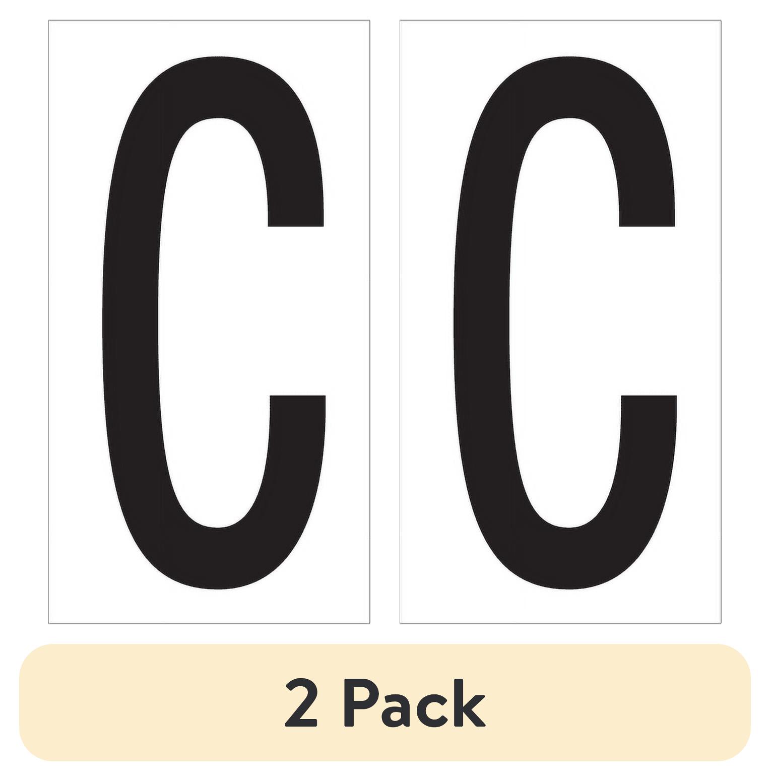 (2 pack) Office Depot® Brand Vinyl Warehouse Labels, DL9310C, Letter C ...