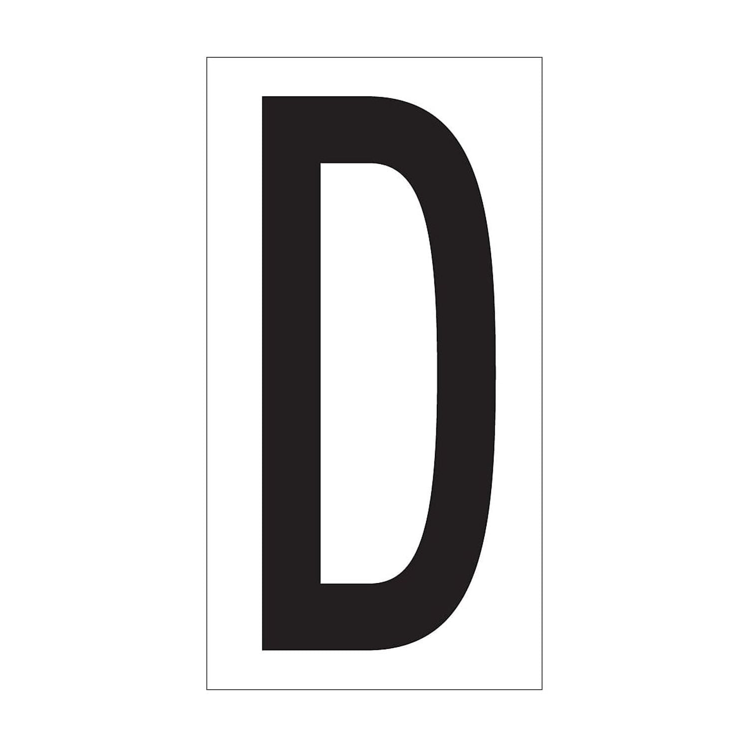Office Depot® Brand Vinyl Warehouse Labels, DL9310D, Letter D, 3 1/2 ...