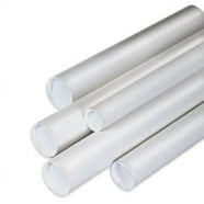 Office Depot® Brand White Mailing Tubes With Plastic Endcaps, 3" x 42 ...