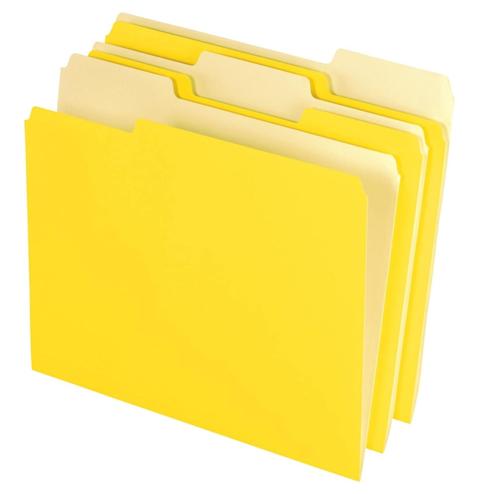 Office Depot File Folders, Letter, 1/3 Cut, Yellow, Box Of 100, 97663 ...
