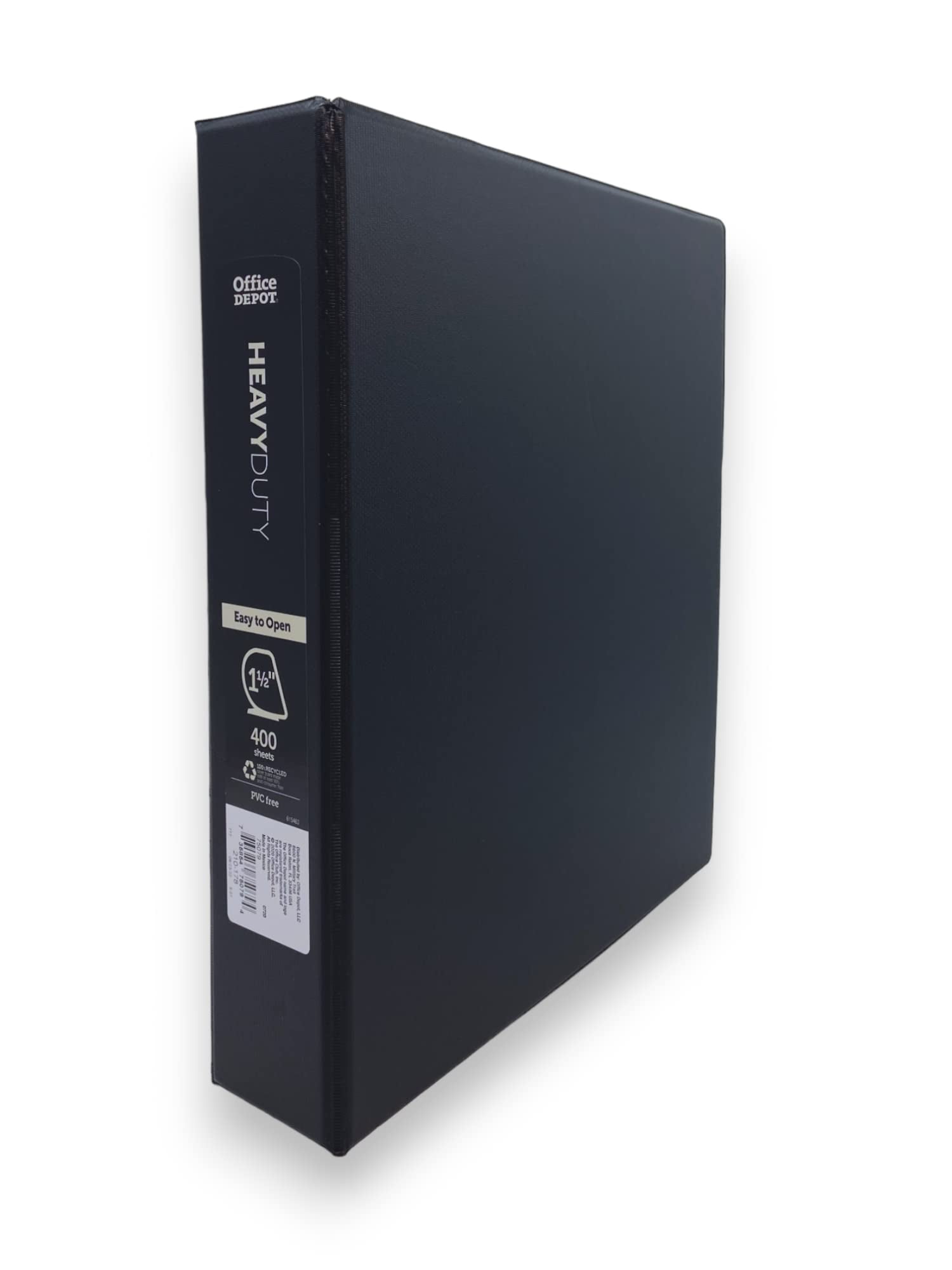 Office Depot Heavy-Duty Easy-Open 3-Ring Binder, 1 1/2" D-Rings, 100% ...