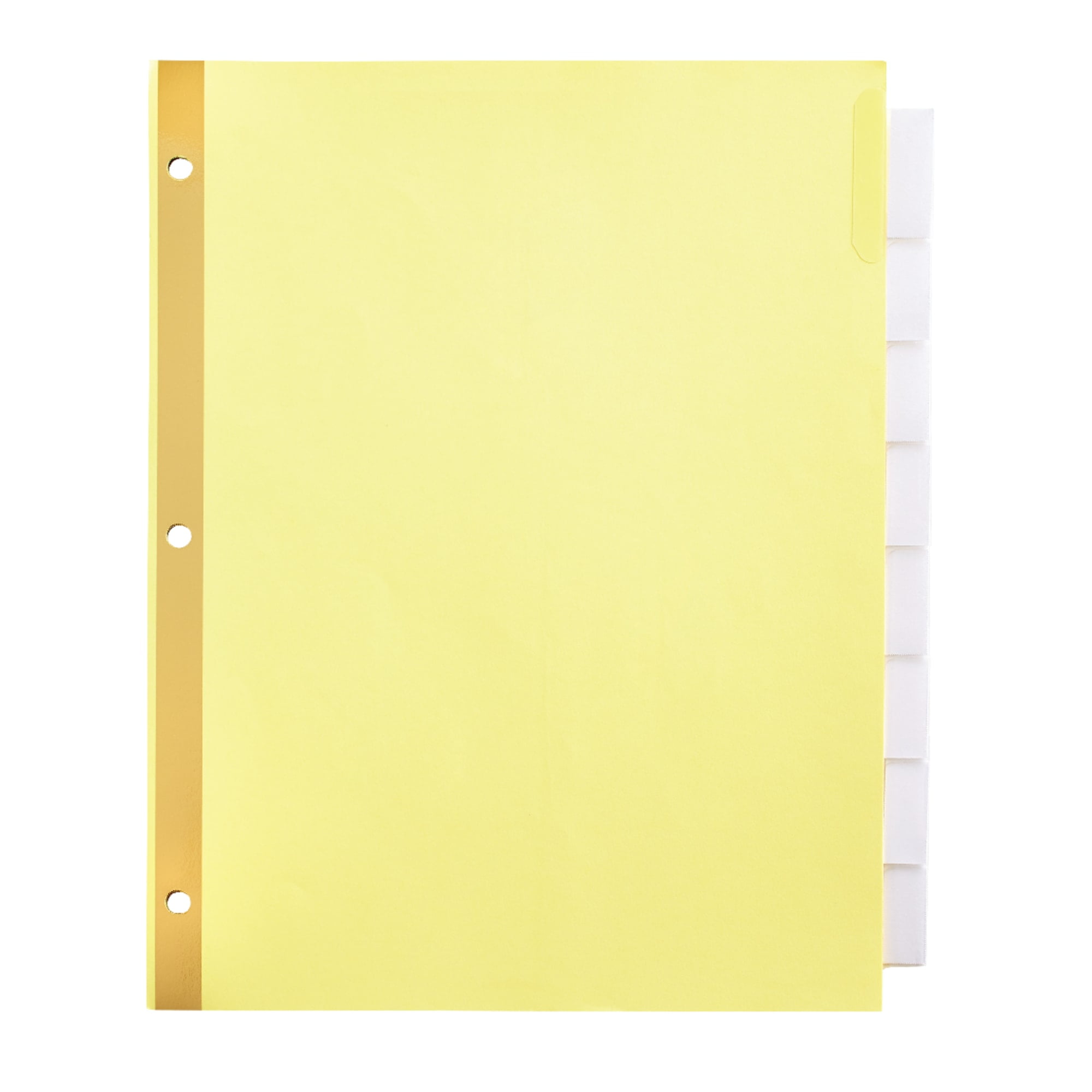 Office Depot Insertable Dividers With Big Tabs, Buff, Clear Tabs, 8-Tab ...
