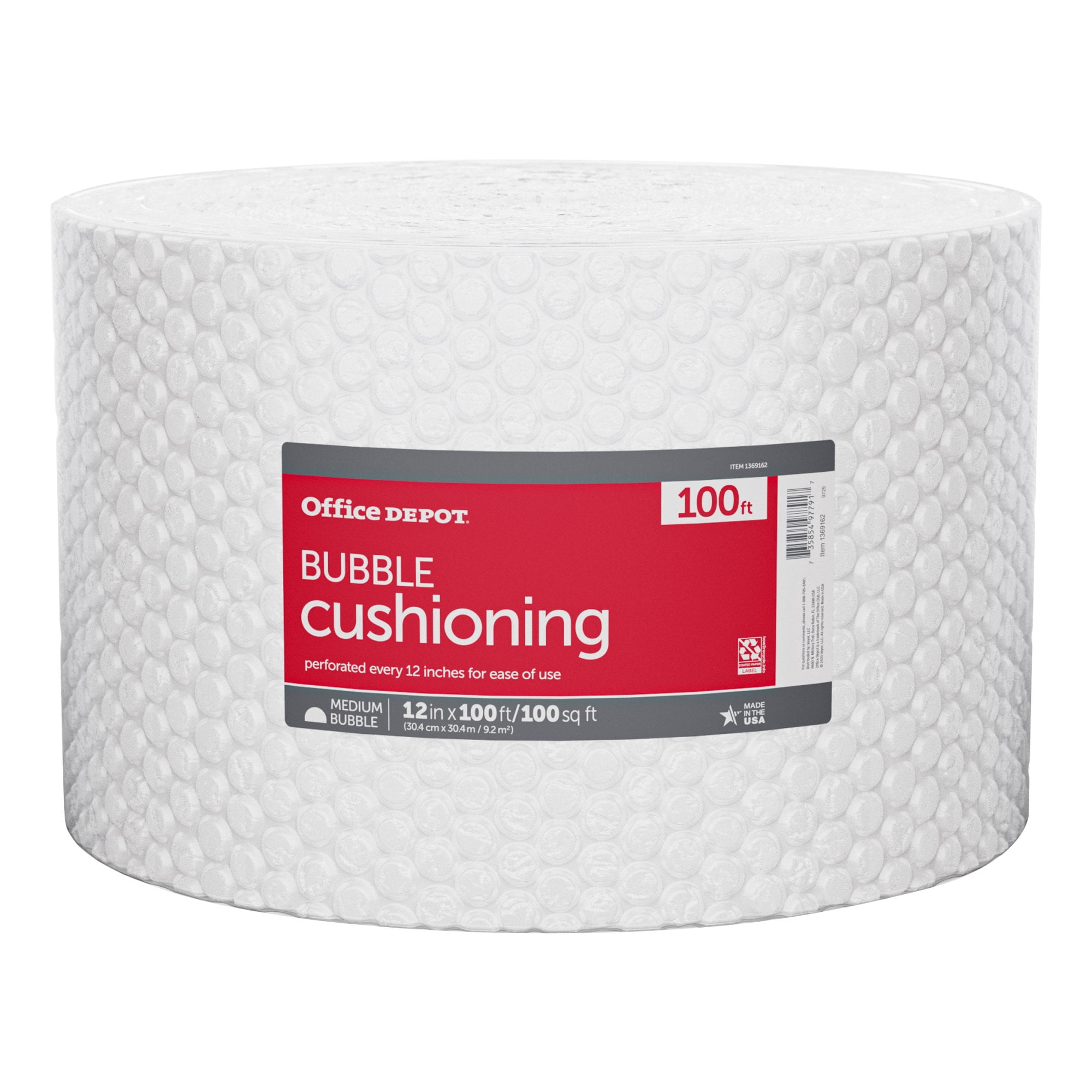 Office Depot® Large Bubble Packing Material, 12" x 100' - Walmart.com