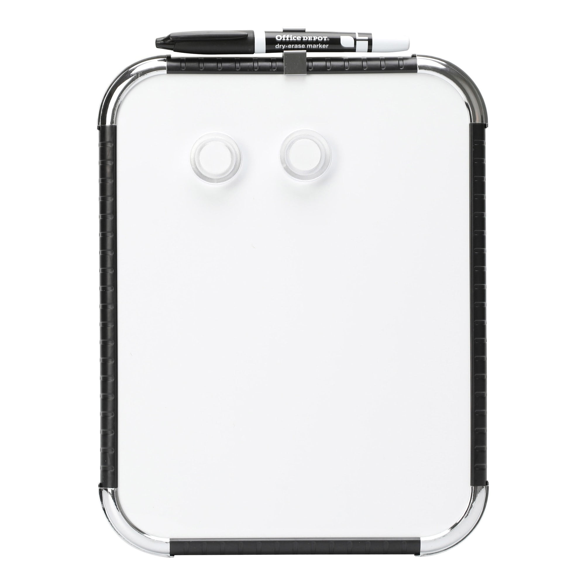 Office Depot Magnetic Dry-Erase Board, 8 1/2" x 11", White Board, Black ...