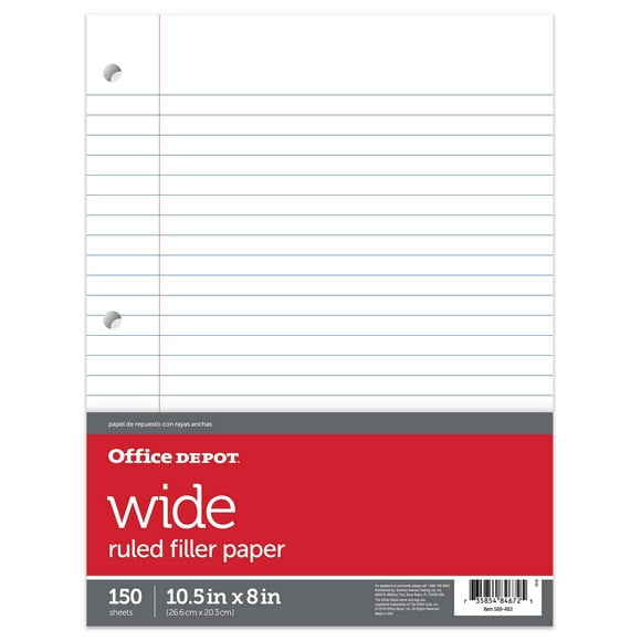 Loose Leaf Paper Wide Ruled