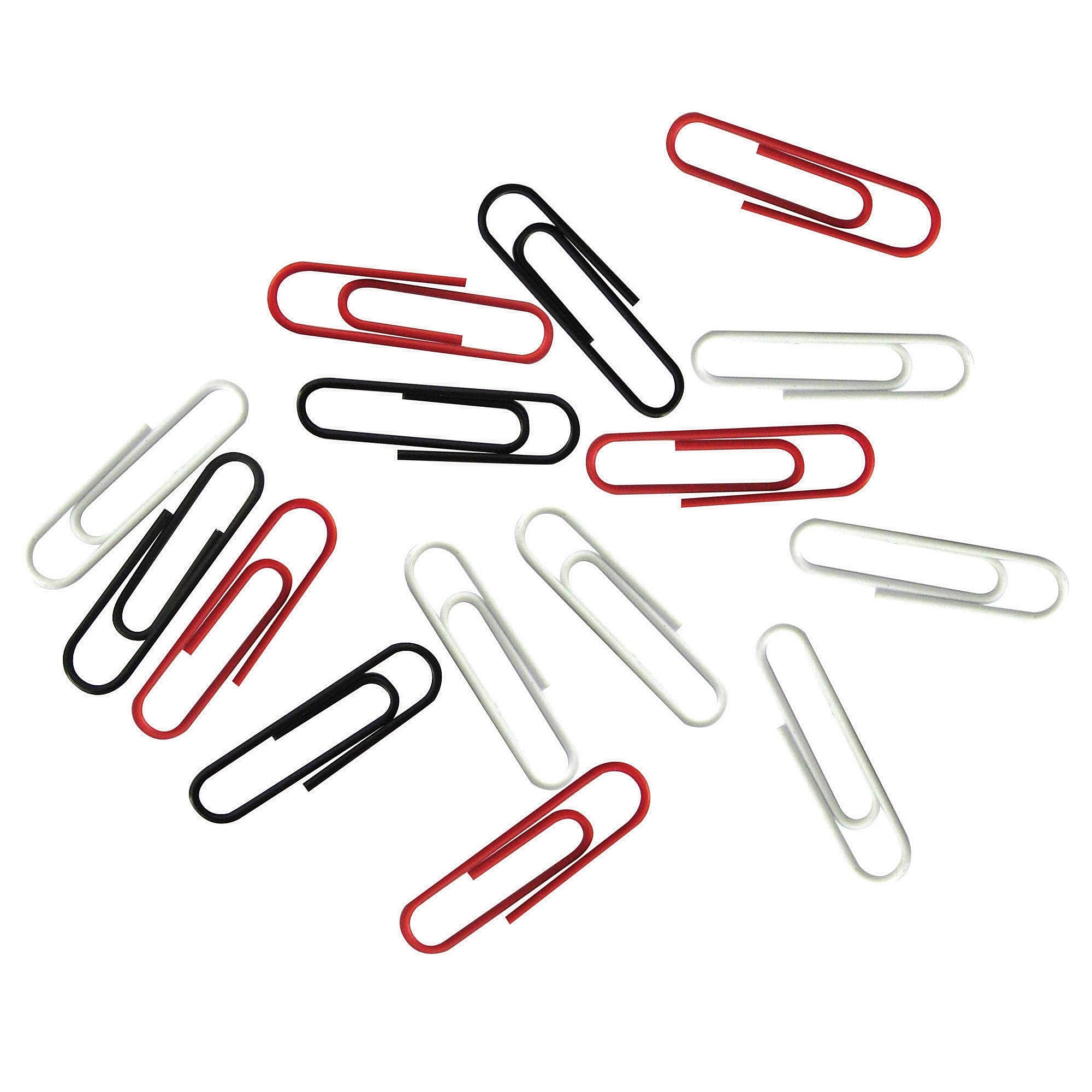Office Depot Paper Clips, No. 1, Translucent Vinyl, Assorted Colors ...