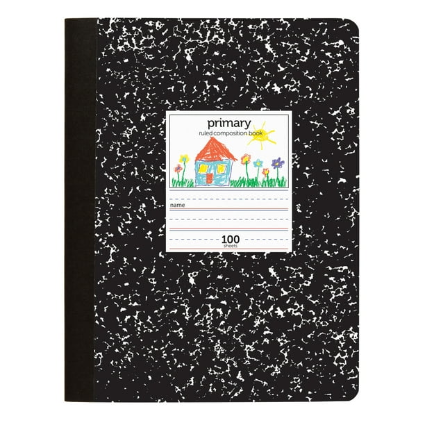 Office Depot Primary Marble Composition Book, 7 1/2in x 9 3/4in ...