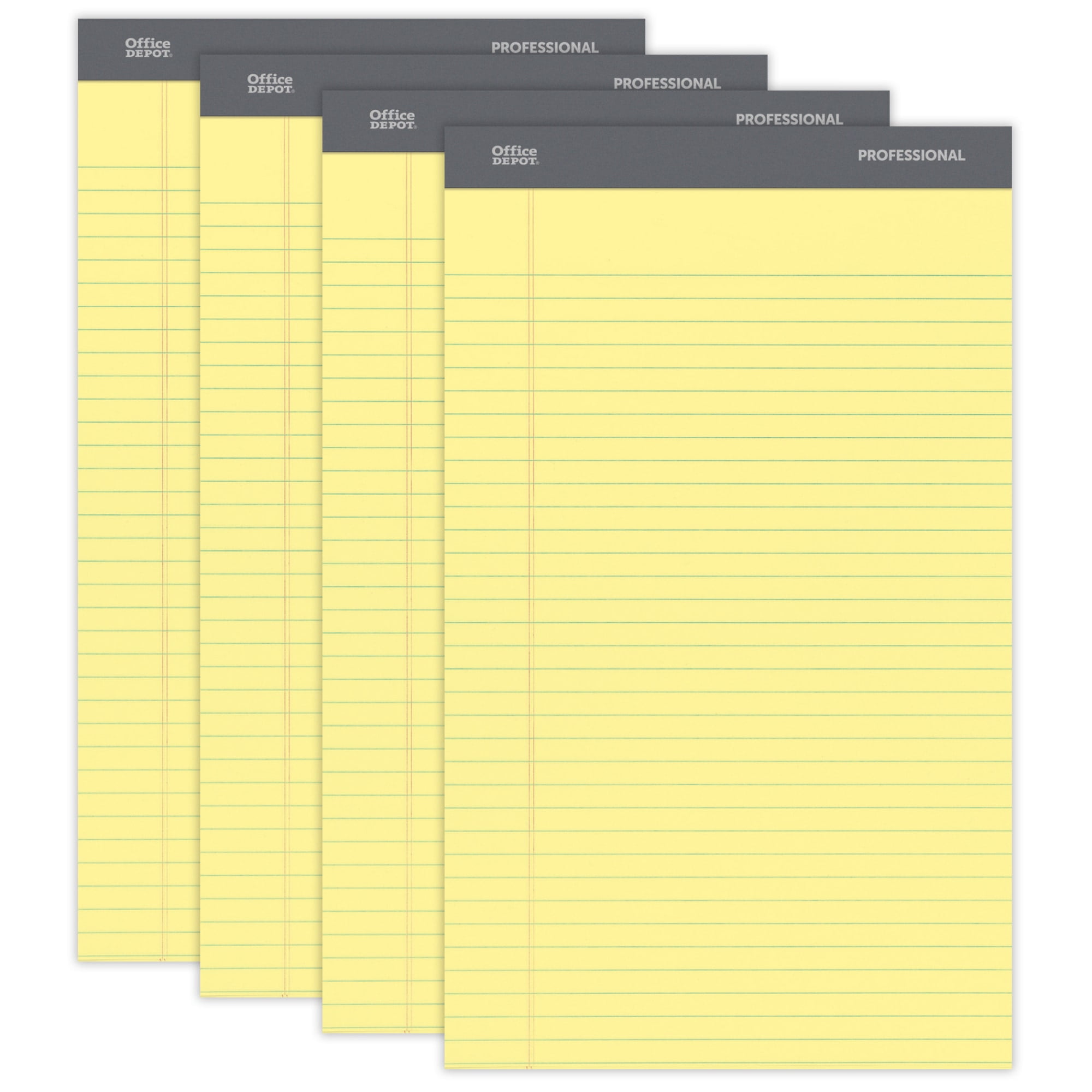 Office Depot Professional Lined Writing Legal Pad, 8 1/2in. x 14in ...