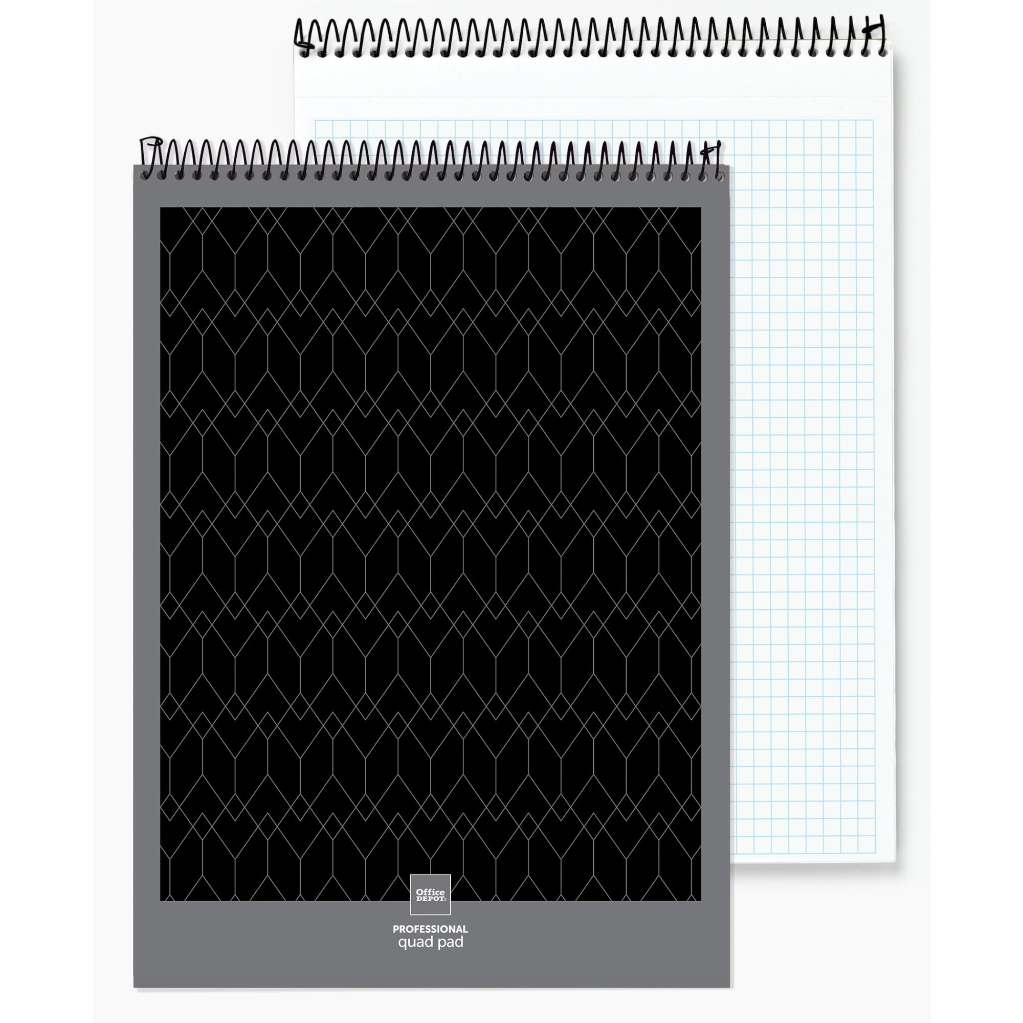 Office Depot Professional Top Wirebound Quad-Ruled Legal Pad, 8 1/2in ...