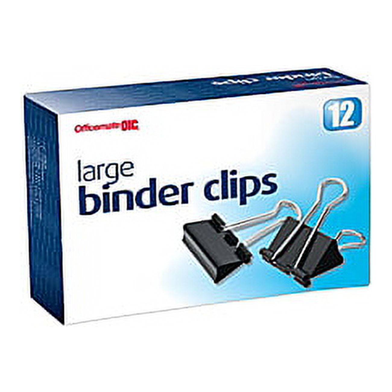 Office Depot(R) Binder Clips, Large, 2in., Box Of 12 Clips - Walmart.com