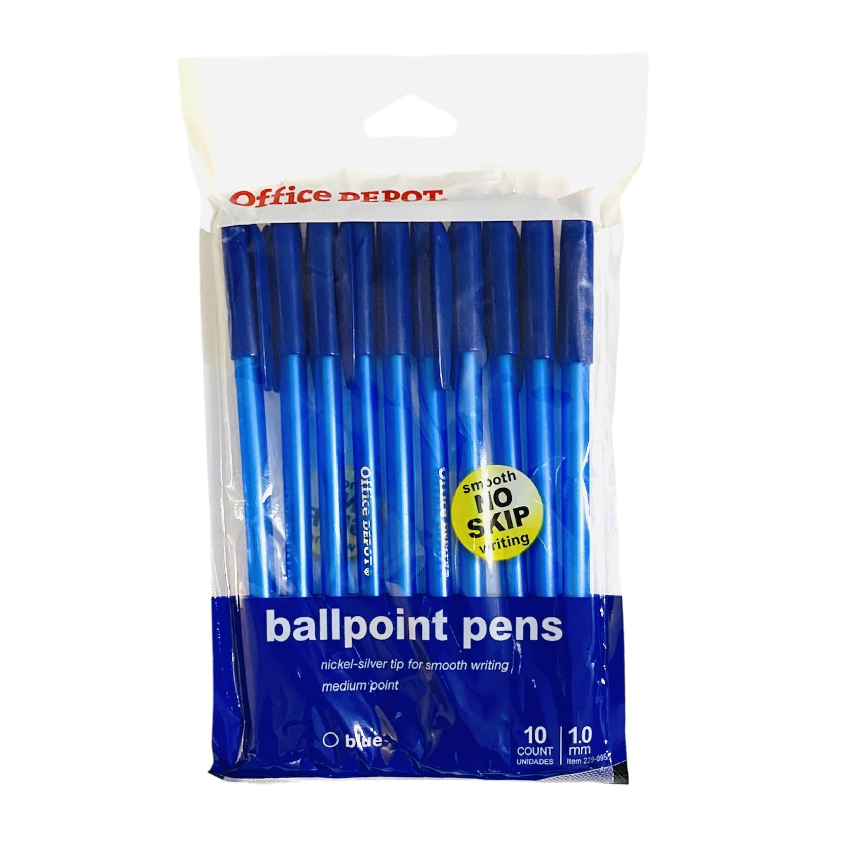 Office Depot(R) Brand Tinted Ballpoint Stick Pens, Medium Point, 1.0 mm ...