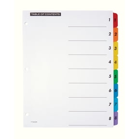 Numbered Tabs