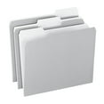 Office Depot Top Tab Color File Folders, 1/3 Cut, Letter Size, Gray ...