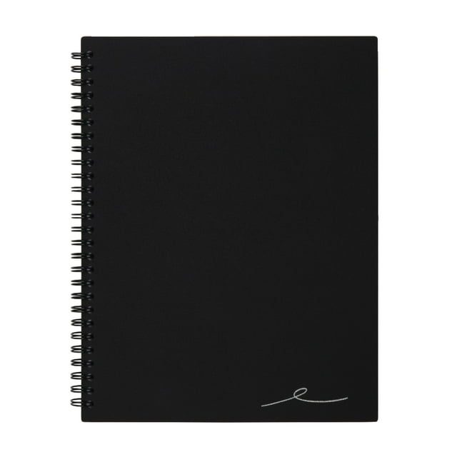 Office Depot TOP WIRE REGULAR Notebook, 1 Subject, 160 Pages, Black ...