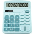 Office Desk Calculator with Solar Power, 12 Digits Large LED Display ...