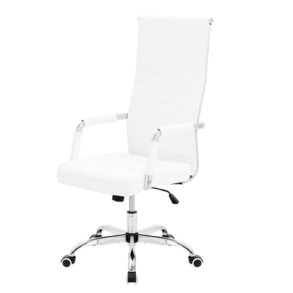 Office Desk Chair, High Back Ribbed Executive Computer Chair ...