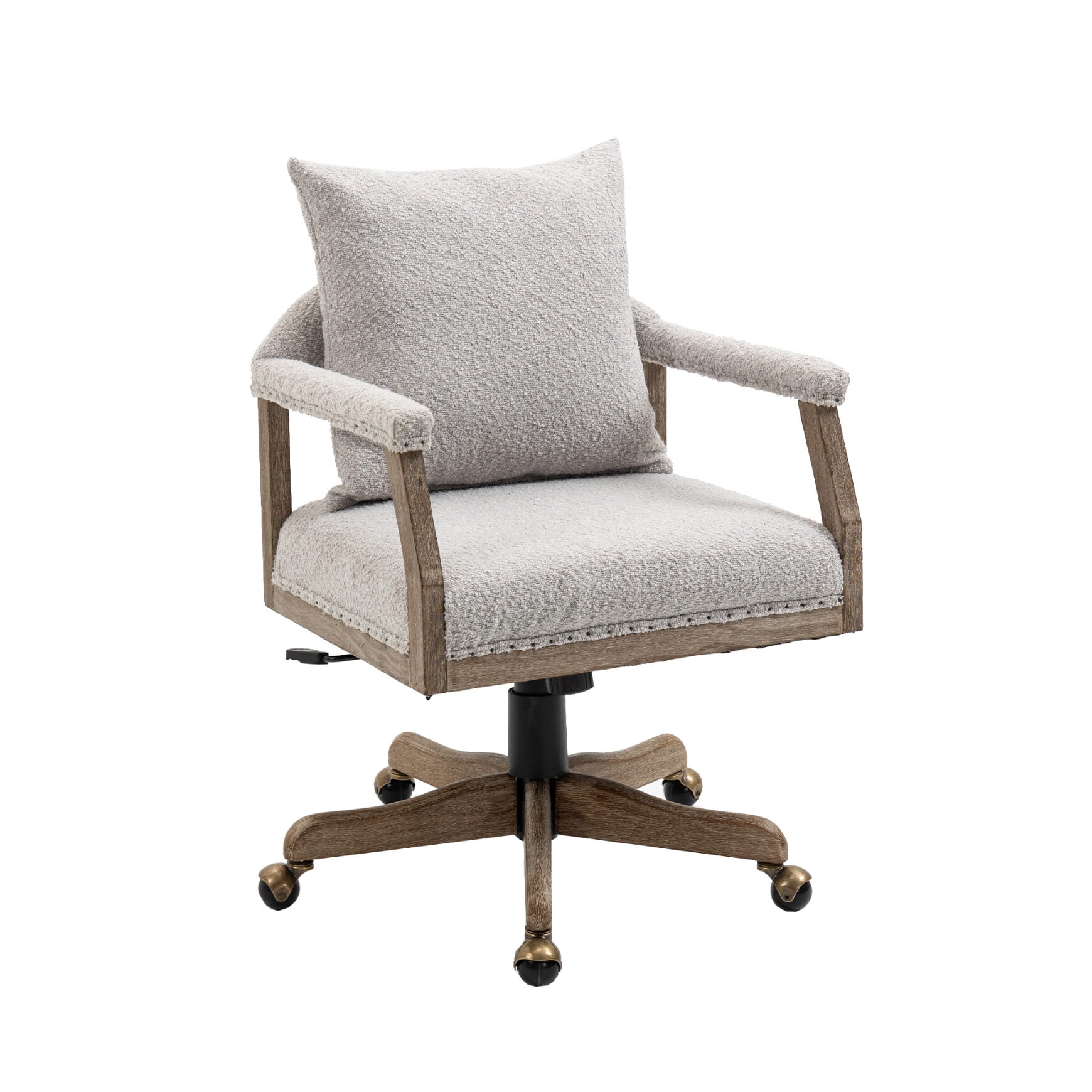 Office Desk Chair with Wheels, Modern Swivel Height Adjustable Desk ...