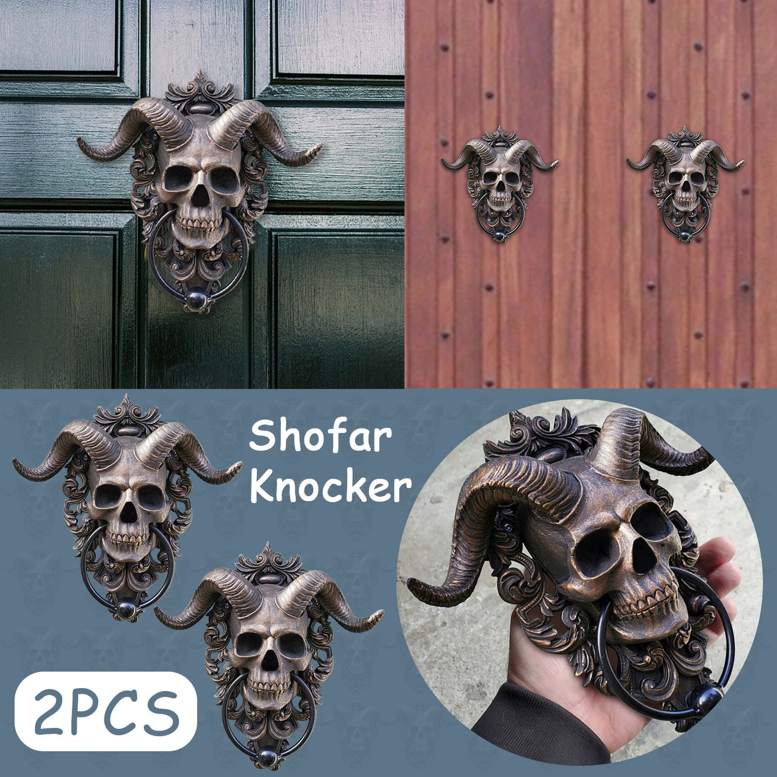 Office Desk Decor Hanging Door Knocker-Heavy Duty Gothic Doorknocker ...