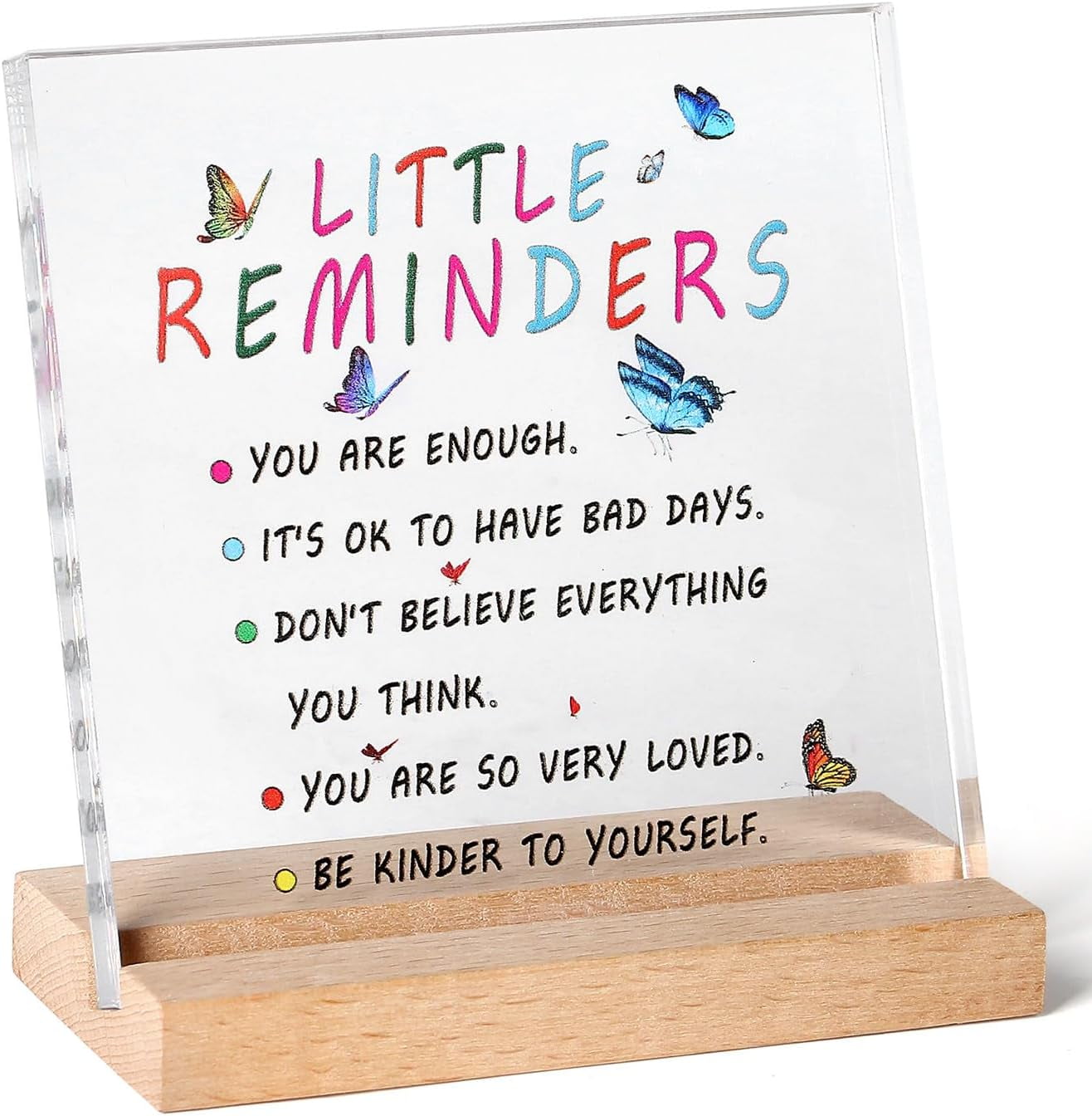 Office Desk Decor, Mental Health Encouragement Gifts, Positive Little ...