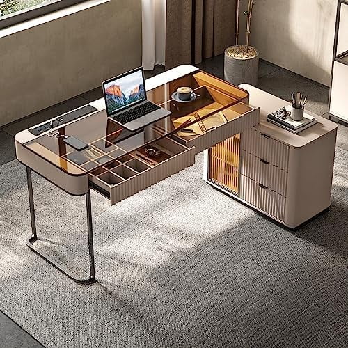 Office Desk, Very Easy to Assemble，Computer Desk, Home Telescopic ...