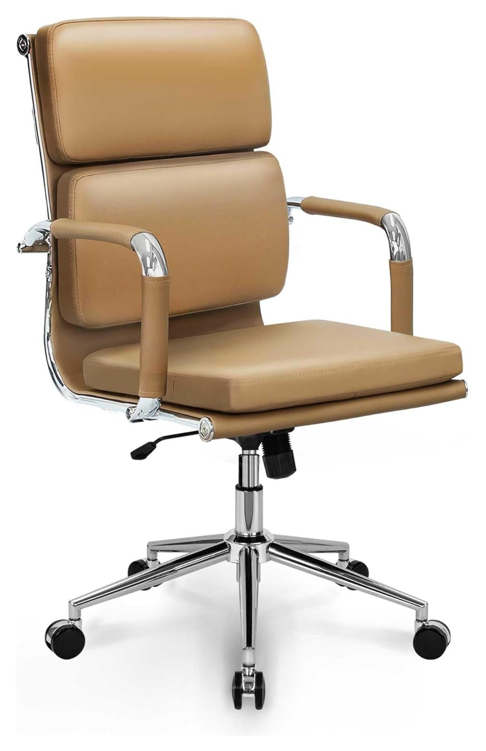 Office Desk Ergonomic Chair Leather Executive -Back Modern Conference ...