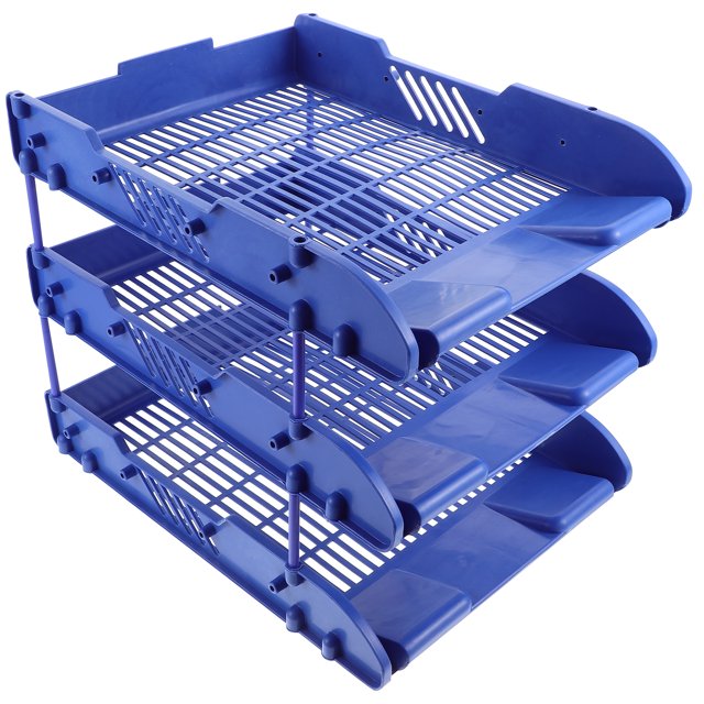 Office Desk Organizer 3-Tier File Rack Paper Holder Desktop File Paper ...